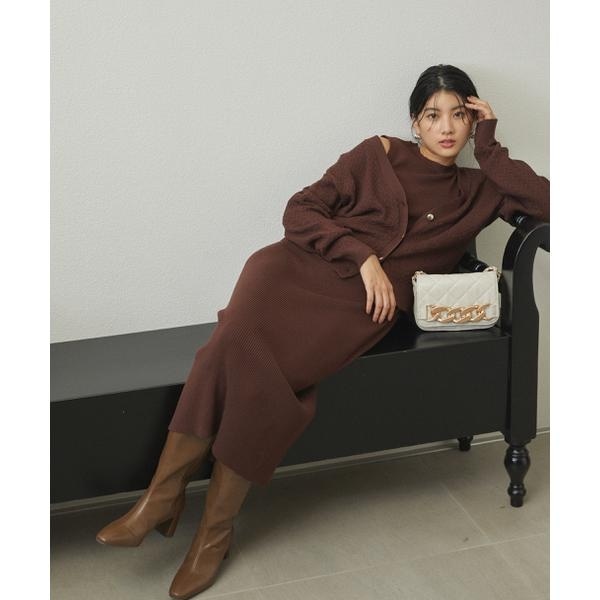 プロポーション ボディドレッシング（PROPORTION BODY DRESSING）/ケーブルカーディガンニットセットアップ