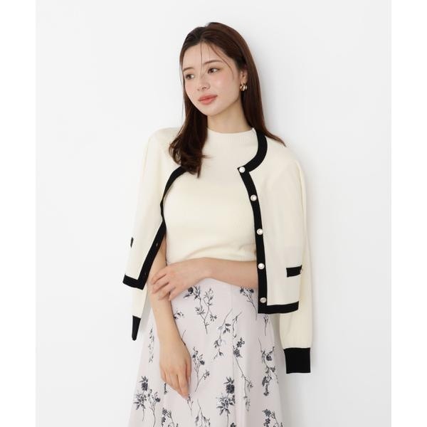 プロポーション ボディドレッシング（PROPORTION BODY DRESSING）/＜ハンドウォッシャブル＞ニュアンス釦ニットアンサンブル 25AW