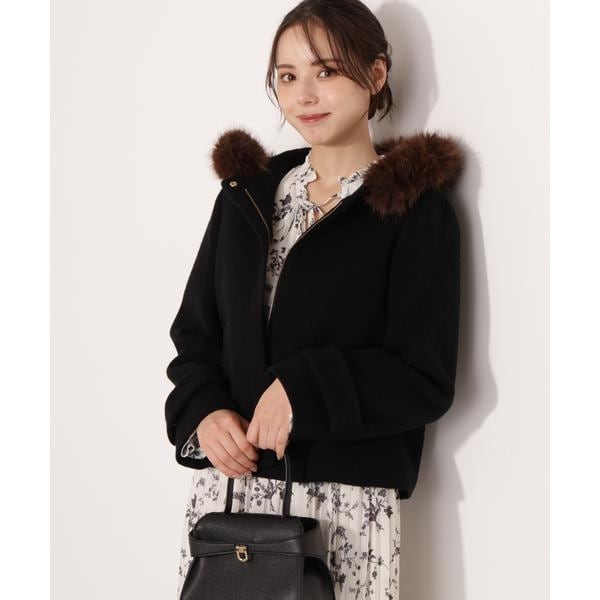 プロポーション ボディドレッシング（PROPORTION BODY DRESSING）/モッサフードフェイクファーショートコート 25AW