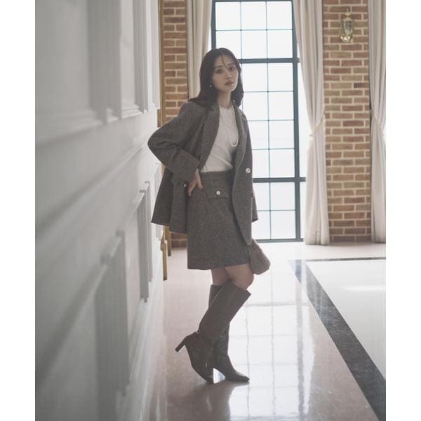 プロポーション ボディドレッシング（PROPORTION BODY DRESSING）/ツイードミニスカート