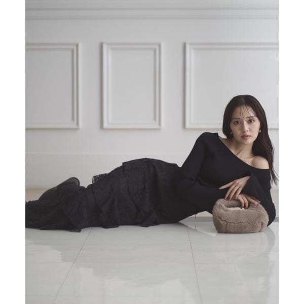 プロポーション ボディドレッシング（PROPORTION BODY DRESSING）/ランダムティアードレーススカート