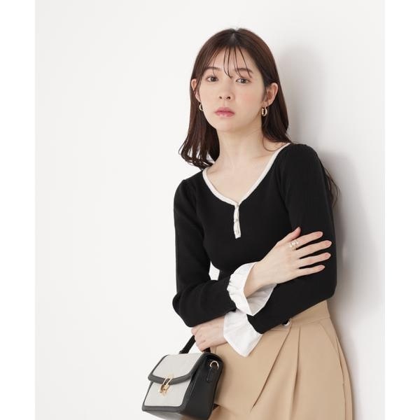 プロポーション ボディドレッシング（PROPORTION BODY DRESSING）/異素材スリーブニット 25AW