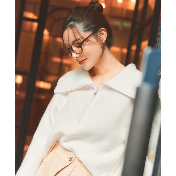 プロポーション ボディドレッシング（PROPORTION BODY DRESSING）/ビッグカラー畔ニット 25AW