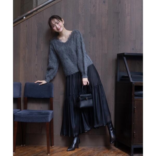 プロポーション ボディドレッシング（PROPORTION BODY DRESSING）/シアーティアードスカート 25AW