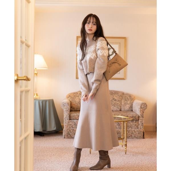 プロポーション ボディドレッシング（PROPORTION BODY DRESSING）/ノルディックニットSETUP ワンピース 25AW