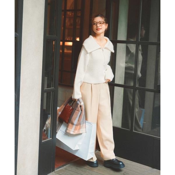 プロポーション ボディドレッシング（PROPORTION BODY DRESSING）/ハイウエストラップパンツ　25AW