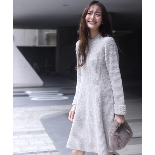 プロポーション ボディドレッシング（PROPORTION BODY DRESSING）/ウールブレンドラメ入りニットミニワンピース　25AW