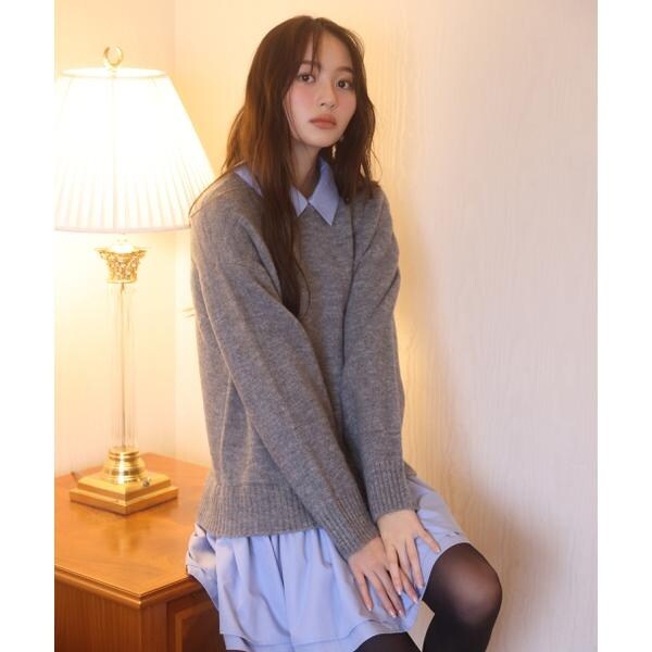 プロポーション ボディドレッシング（PROPORTION BODY DRESSING）/《EDIT COLOGNE》レイヤードミニワンピース