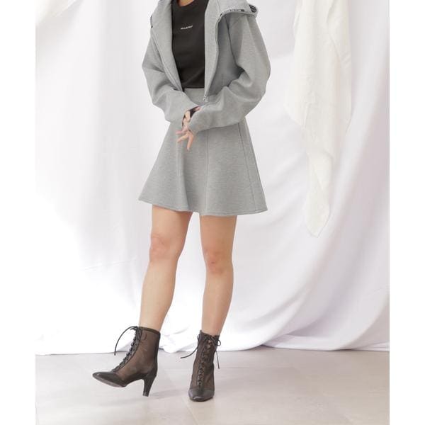 ジル バイ ジル スチュアート（JILL by JILL STUART）/構築ダイバーフレアミニスカート