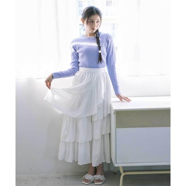 ジル バイ ジル スチュアート（JILL by JILL STUART）/ランダムティアードボリュームスカート