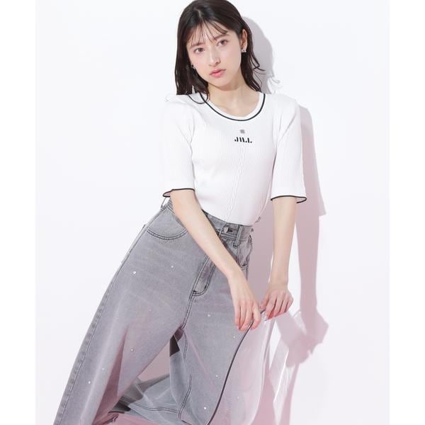 ジル バイ ジル スチュアート（JILL by JILL STUART）/半袖ジャガードニット