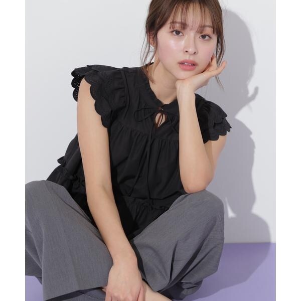 ジル バイ ジル スチュアート（JILL by JILL STUART）/カットワークティアードチュニック