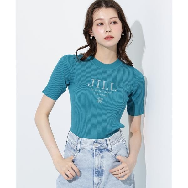 ジル バイ ジル スチュアート（JILL by JILL STUART）/ロゴ刺繍コンパクトリブニット