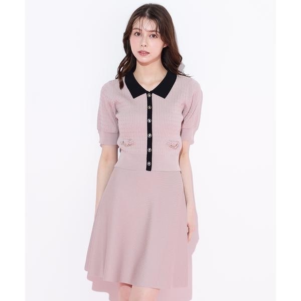 ジル バイ ジル スチュアート（JILL by JILL STUART）/ビット付きニットセットアップ