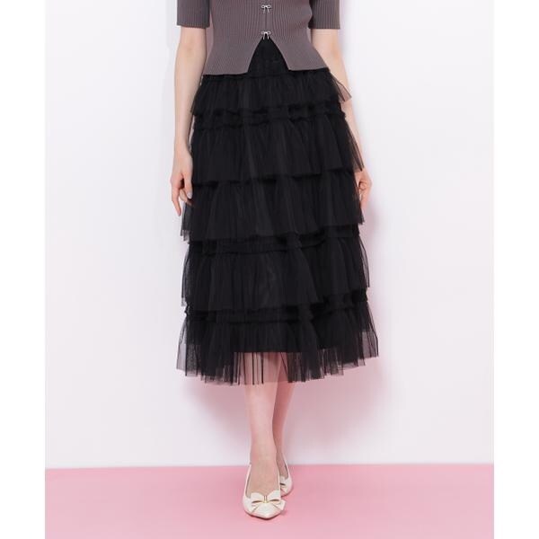 ジル バイ ジル スチュアート（JILL by JILL STUART）/フリルテープティアードスカート