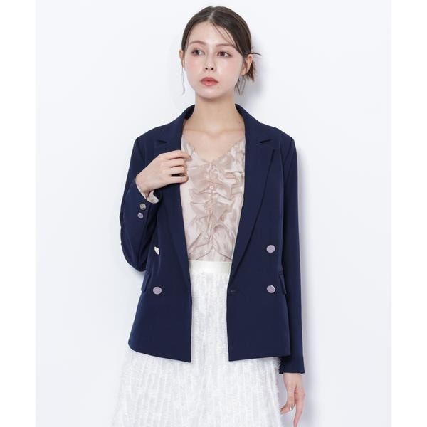 ジル バイ ジル スチュアート（JILL by JILL STUART）/＜セットアップ対応＞ベーシックツイルダブル釦ジャケット