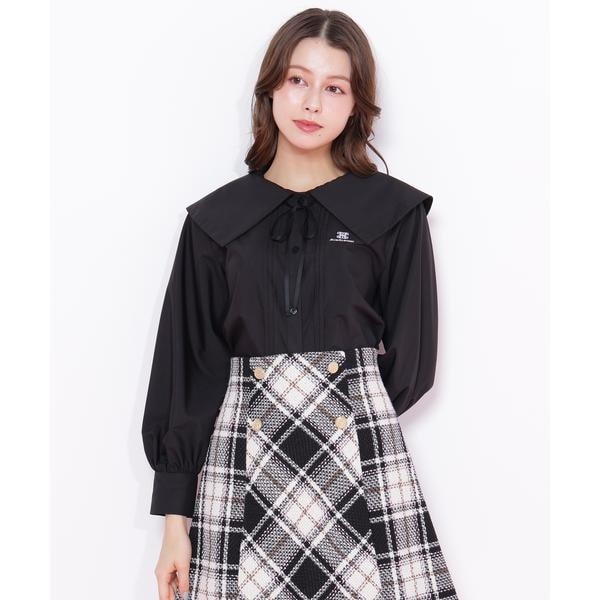 ジル バイ ジル スチュアート（JILL by JILL STUART）/ビッグカラー短丈ブラウス