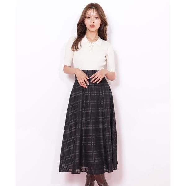 ジル バイ ジル スチュアート（JILL by JILL STUART）/ポロ衿ドッキングワンピース