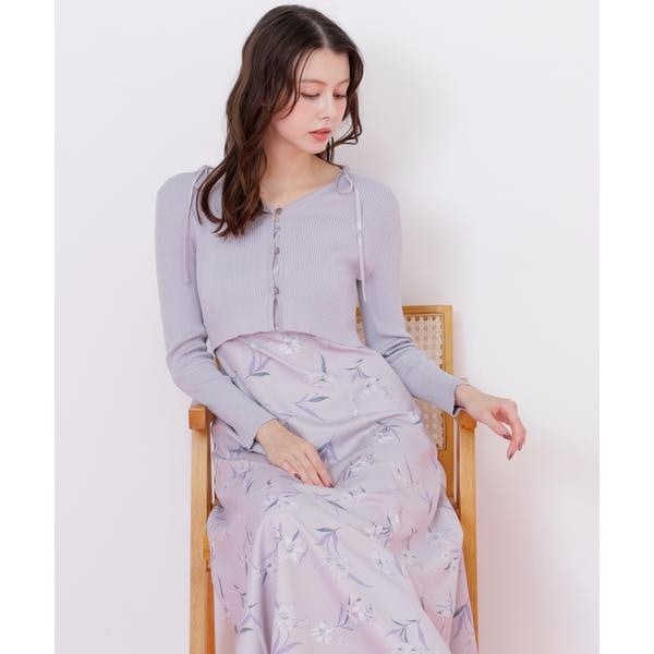 ジル バイ ジル スチュアート（JILL by JILL STUART）/花柄キャミワンピースカーデSET