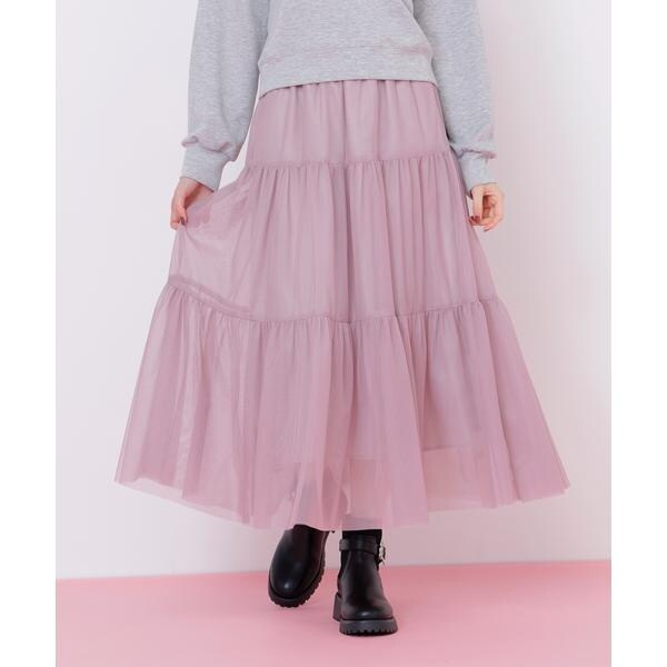 ジル バイ ジル スチュアート（JILL by JILL STUART）/ラメチュールティアードスカート