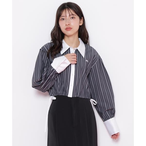 ジル バイ ジル スチュアート（JILL by JILL STUART）/サイドリボンダブルカラーシャツ