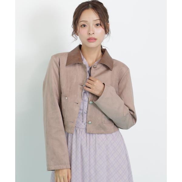 ジル バイ ジル スチュアート（JILL by JILL STUART）/フェイクスエード短丈ブルゾン