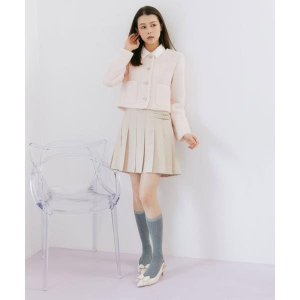 ジル バイ ジル スチュアート（JILL by JILL STUART）/サイドベルトプリーツミニスカート