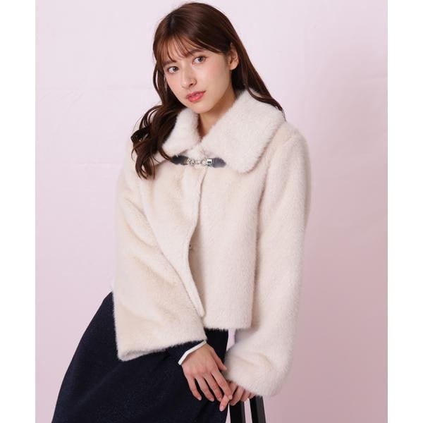 ジル バイ ジル スチュアート（JILL by JILL STUART）/フェイクファーショートジャケット