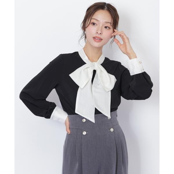 ジル バイ ジル スチュアート（JILL by JILL STUART）/ビッグボウタイブラウス