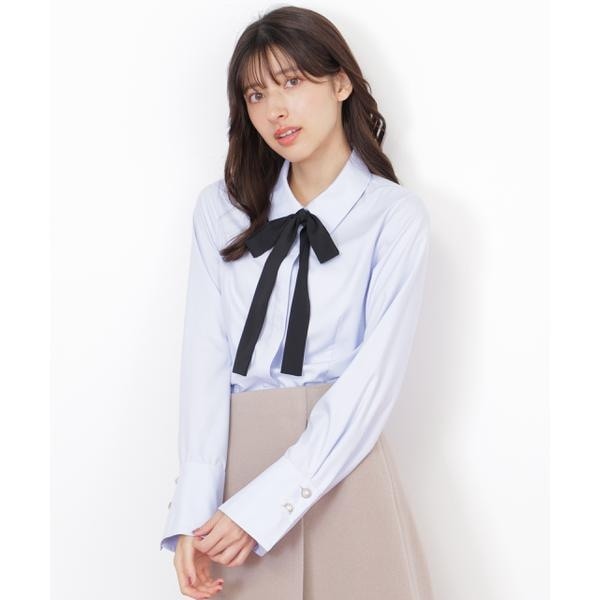 ジル バイ ジル スチュアート（JILL by JILL STUART）/リボンタイ付シャツ