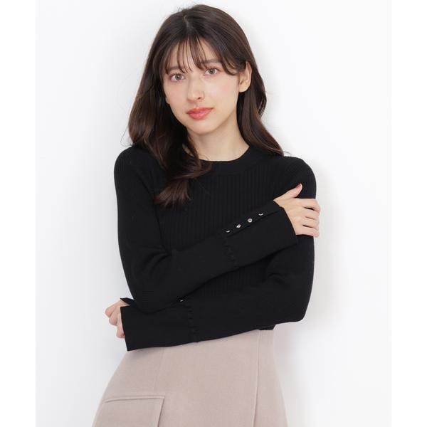 ジル バイ ジル スチュアート（JILL by JILL STUART）/袖ボタンリブニット