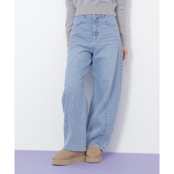 ジル バイ ジル スチュアート（JILL by JILL STUART）/ビジュートッピングデニムパンツ