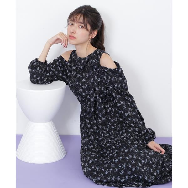 ジル バイ ジル スチュアート（JILL by JILL STUART）/小花柄ボウタイワンピース