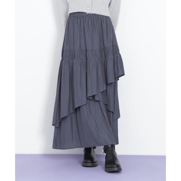 ジル バイ ジル スチュアート（JILL by JILL STUART）/割線ランダムティアードスカート