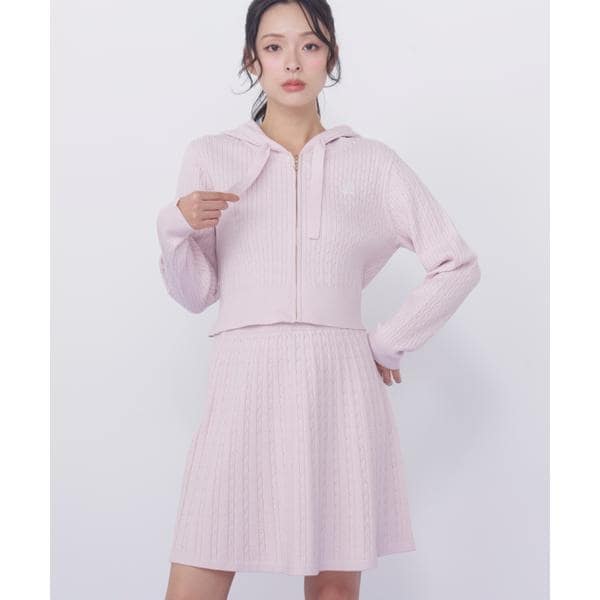 ジル バイ ジル スチュアート（JILL by JILL STUART）/ケーブルニットパーカーセットアップ