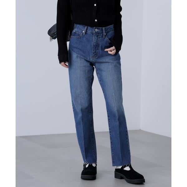 フリーズマート（Free’s Mart）/センタープレススリムストレートデニムパンツ