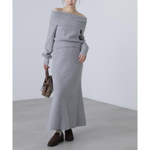 フリーズマート（Free’s Mart）/オフショルニットマーメイドスカートセットアップ