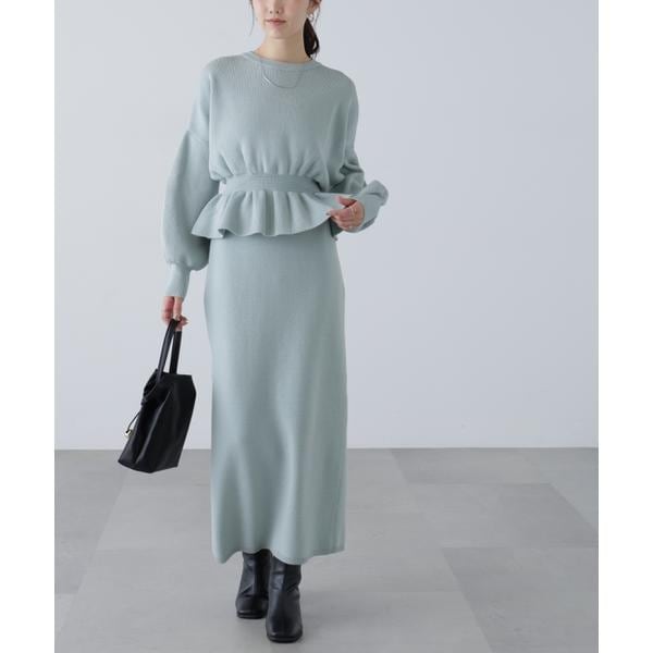 【NEW】フリーズマート（Free’s Mart）/ペプラムニットセットアップ