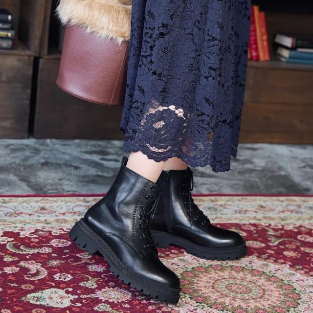 アルファ キュービック（ALPHA CUBIC）/【25秋冬新作】【本革】〔撥水〕トラックソール レースアップ ショートブーツ