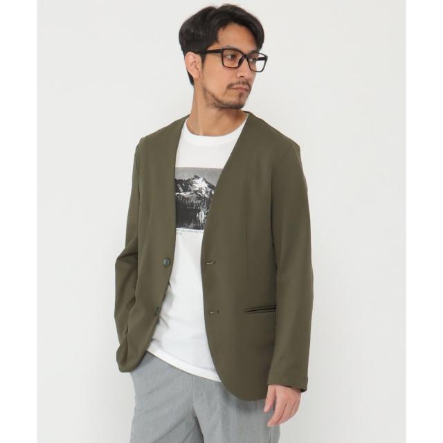 イッカ（ikka）/【接触冷感】ストレッチイージーケアノーカラージャケット