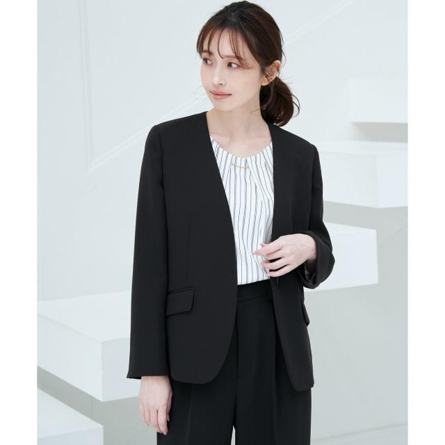 イッカ（ikka）/【洗濯機で洗える／セットアップ対応】ウォッシャブルVネックジャケット