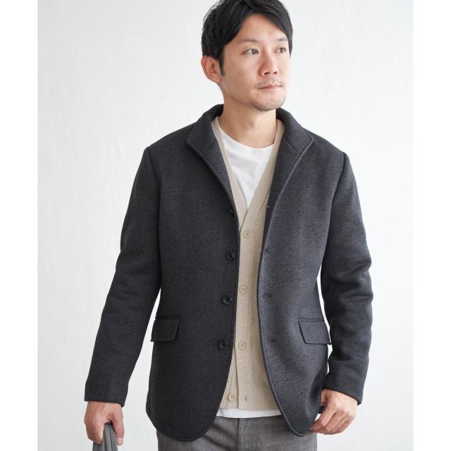 イッカ（ikka）/ウールライクニットスタンドジャケット