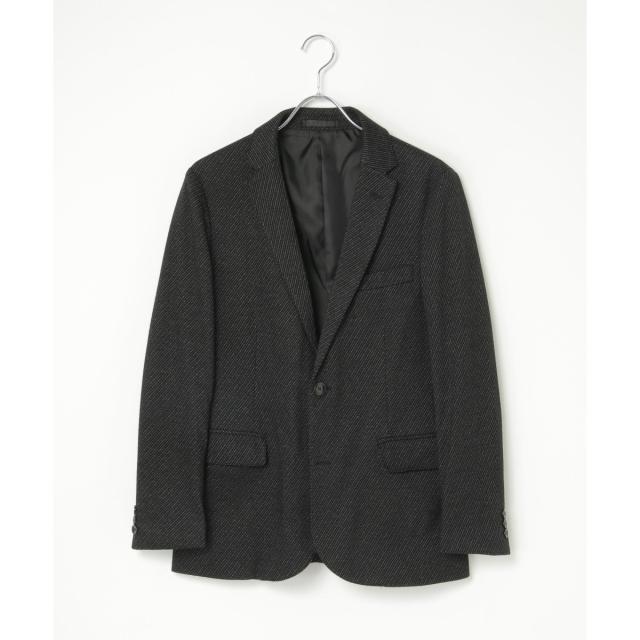 イッカ（ikka）/【セットアップ対応】BLKウールミックスジャージジャケット