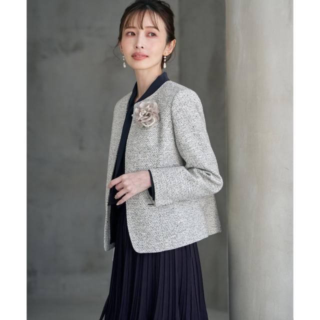 イッカ（ikka）/【フォーマル対応】ファンシーツイードジャケット