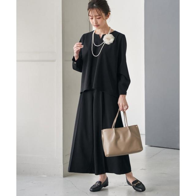 イッカ（ikka）/【フォーマル対応／2点セット】GOKU楽 長袖フレアセット