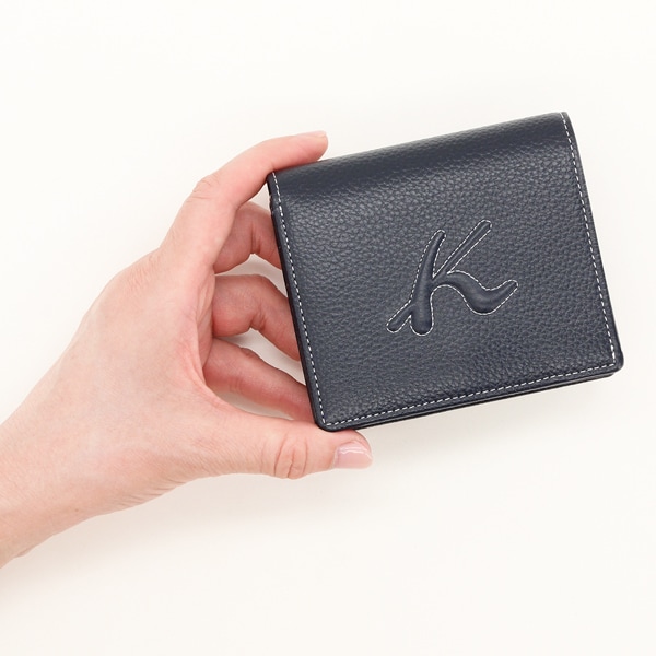 キタムラK2（Kitamura K2）/牛革ボックス型二つ折り財布