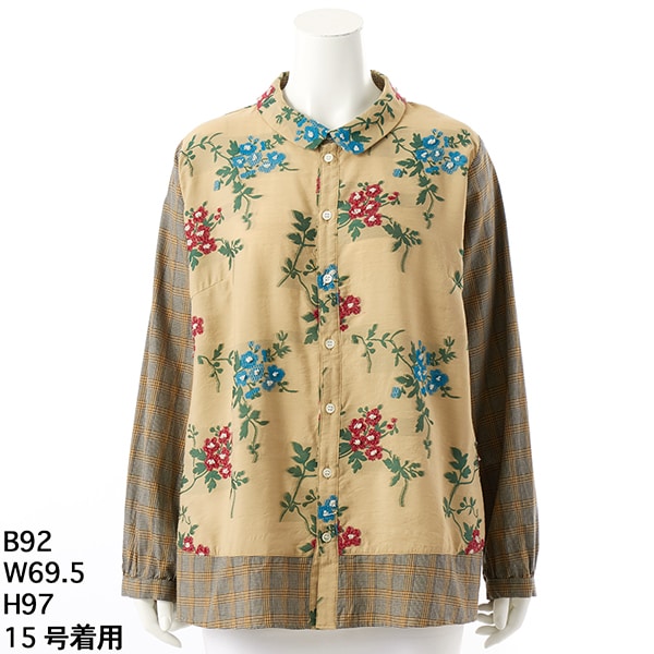 スーパーハッカフィーユ（super hakka feuille）/[15〜19号]レーヨンナイロンアクリルトレイリングブルームカットジャカード+コットン…