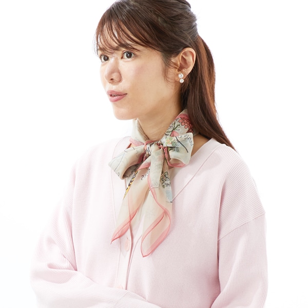 カシュネ（cache nez）/カシュネ cache nez / 横浜アーカイブシフォンスカーフ「スイス」