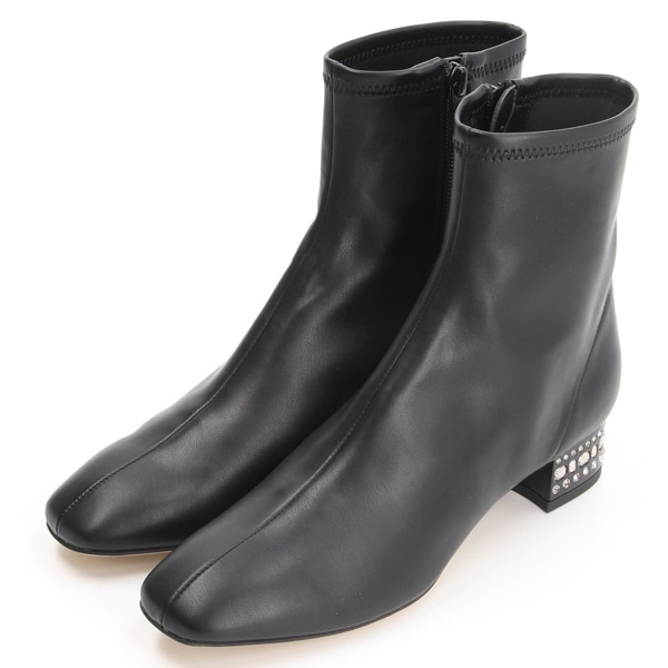 ジル スチュアート（JILL STUART）/ビジューヒールストレッチショートブーツ