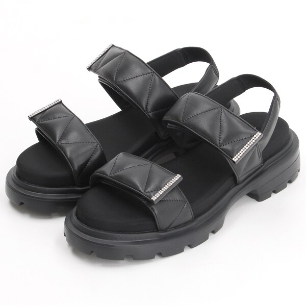 ジル スチュアート（JILL STUART）/トラックソールキルティングストラップサンダル